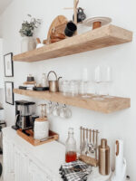 Floating Shelves Coffee Bar | A Blissful Nest
