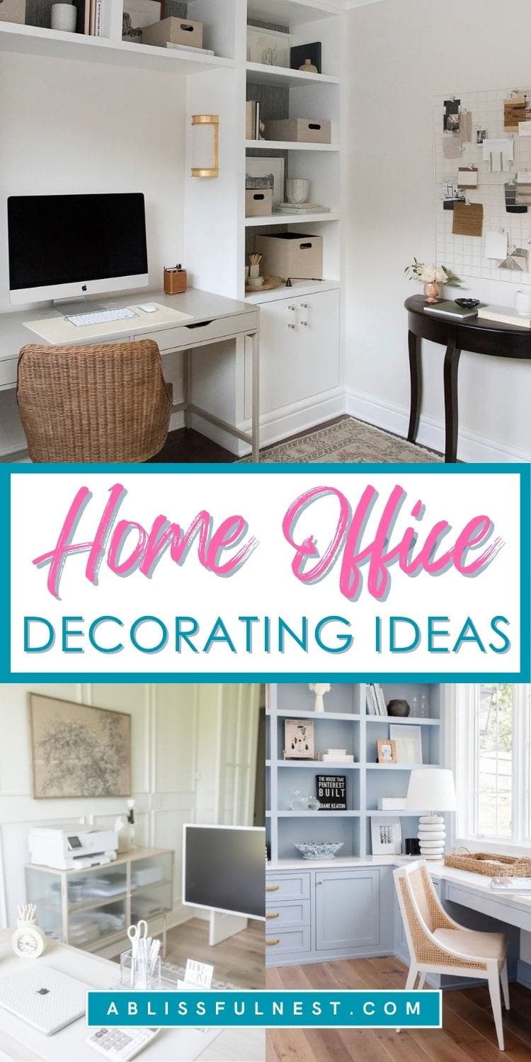 Home Office Decorating Ideas - A Blissful Nest