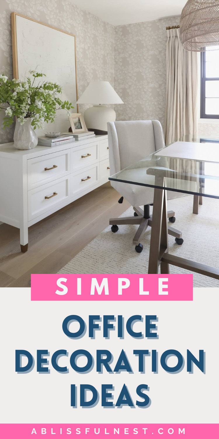Simple Office Decoration Ideas | A Blissful Nest
