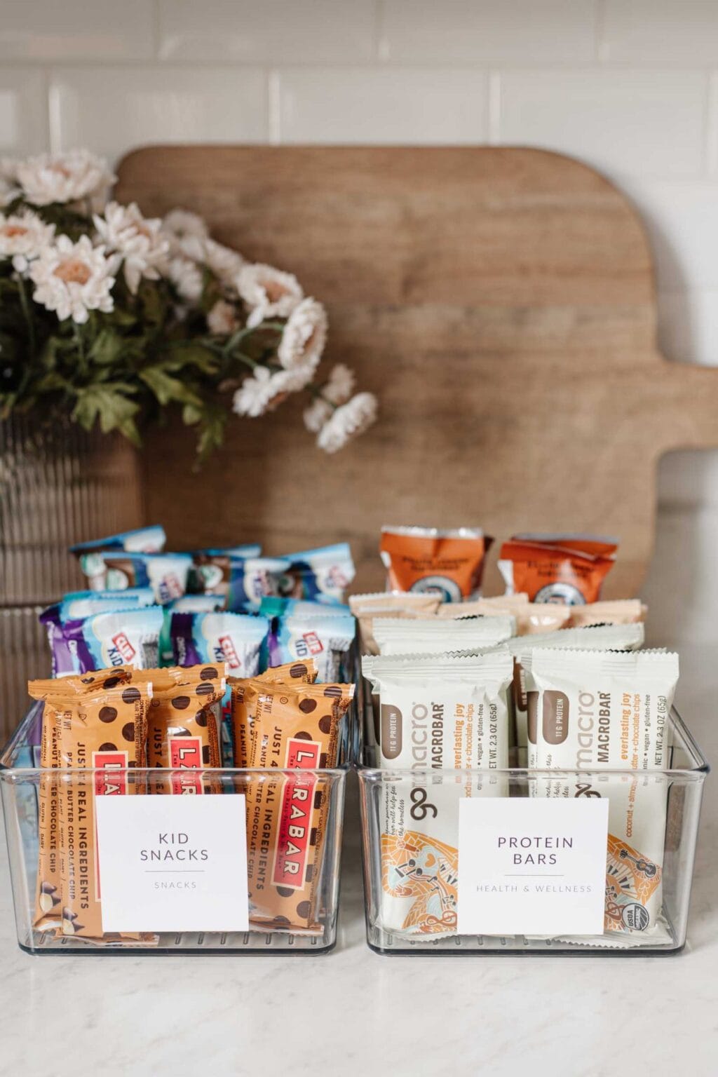 How To Organize A Snack Cabinet | A Blissful Nest