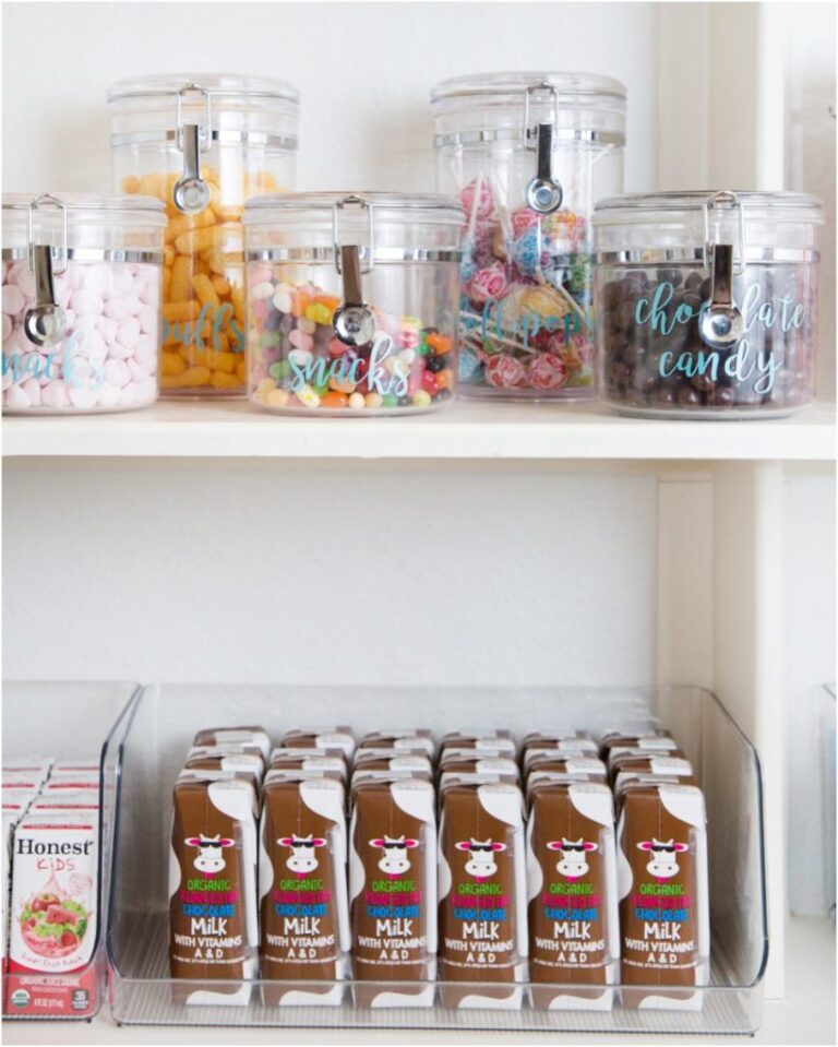 How To Organize A Snack Cabinet | A Blissful Nest