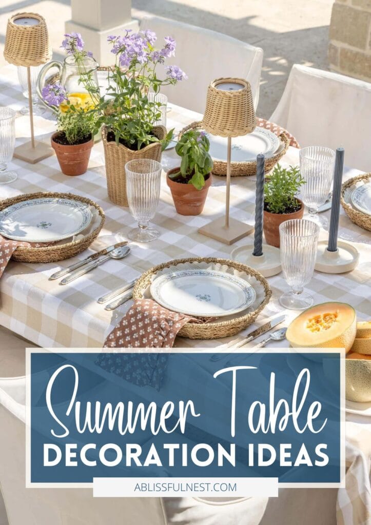 Summer Table Decoration Ideas | A Blissful Nest