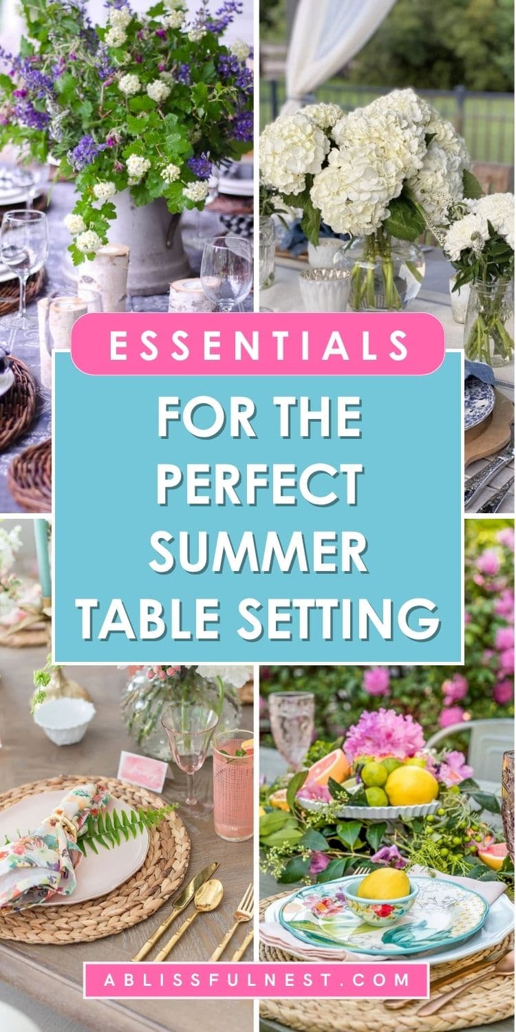 Essentials For The Perfect Summer Table Setting | A Blissful Nest