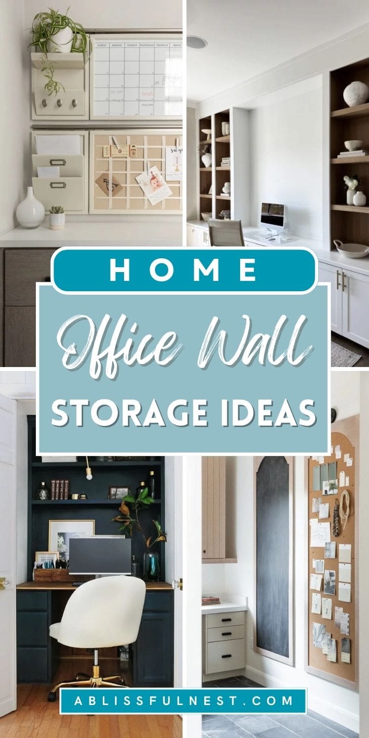 Home Office Wall Storage Ideas | A Blissful Nest