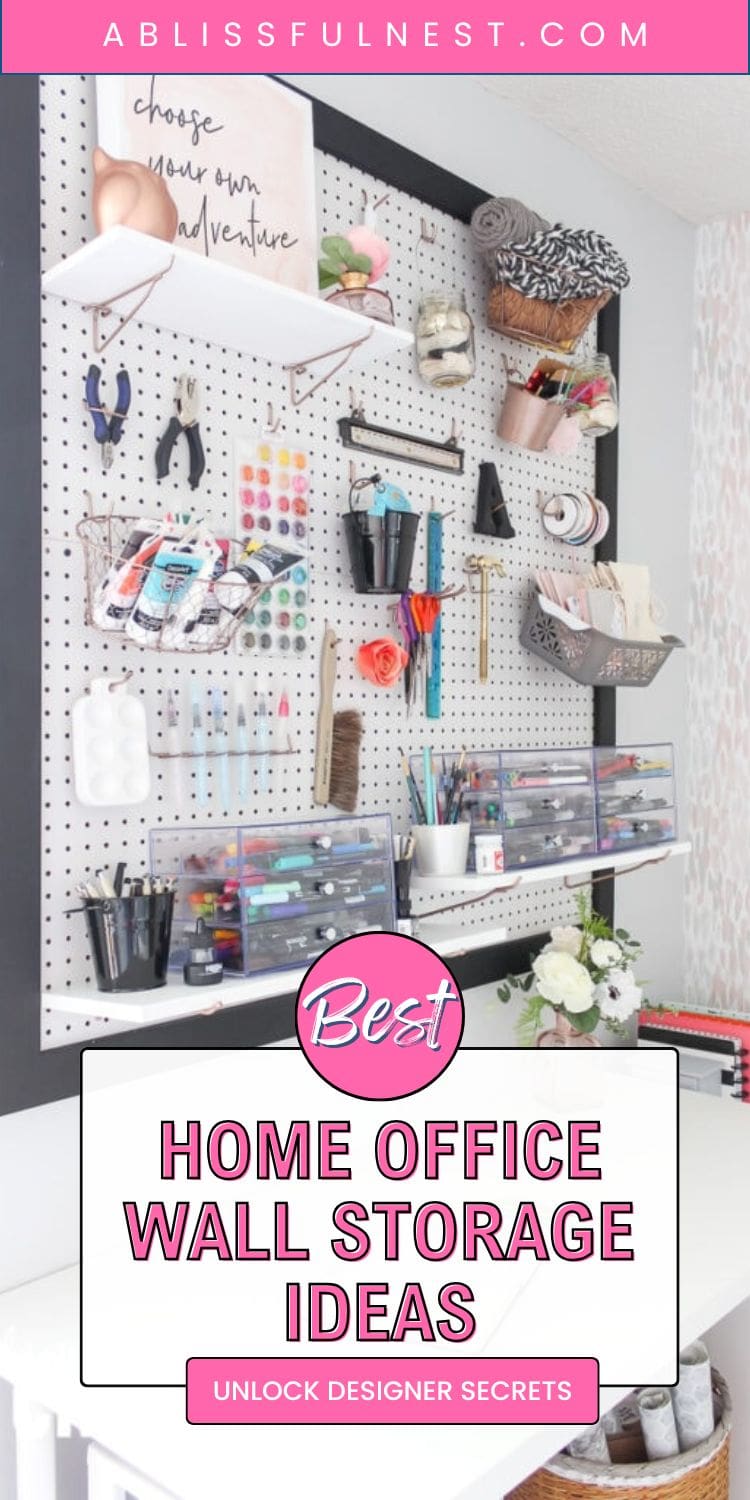Home Office Wall Storage Ideas | A Blissful Nest