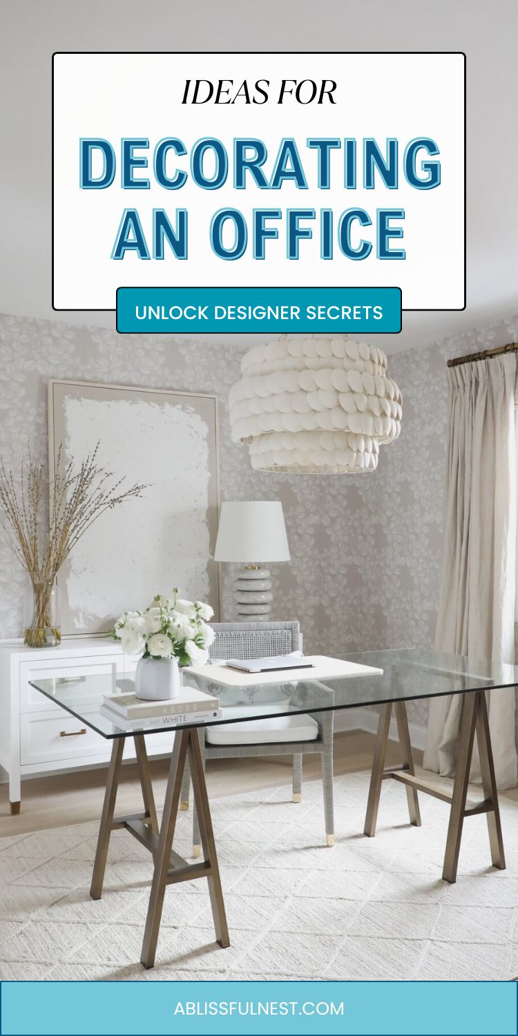 Ideas For Decorating An Office | A Blissful Nest