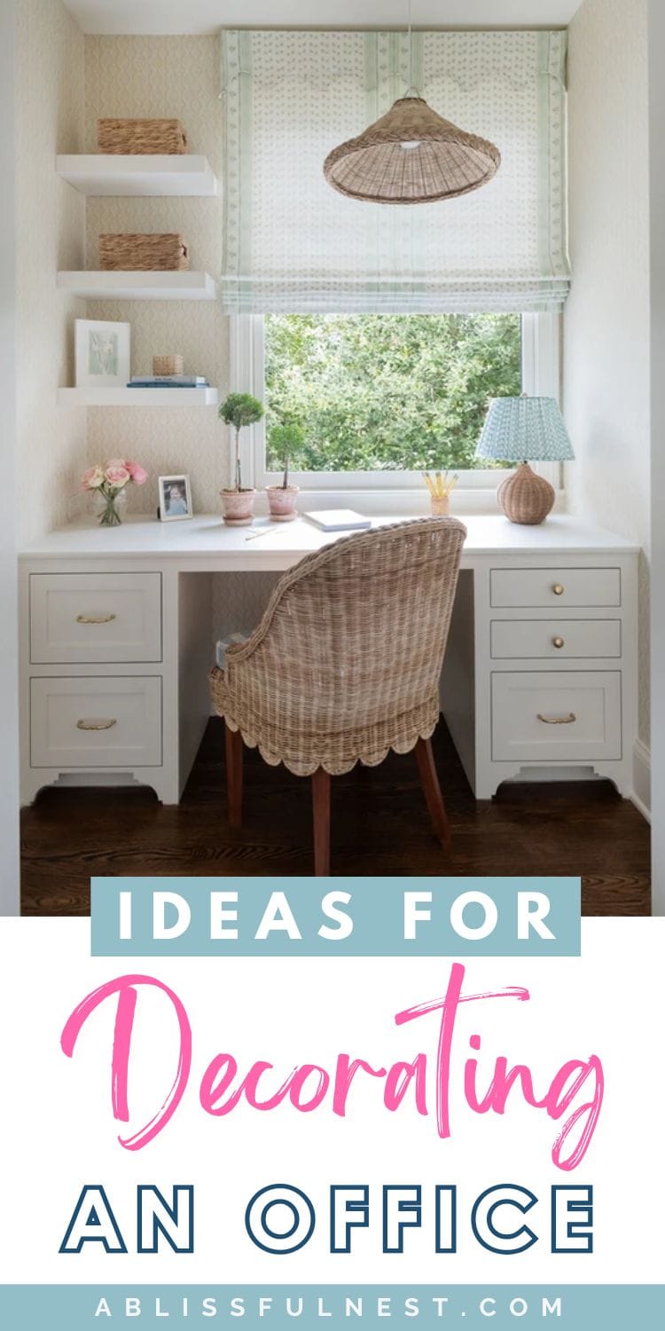 Ideas For Decorating An Office | A Blissful Nest