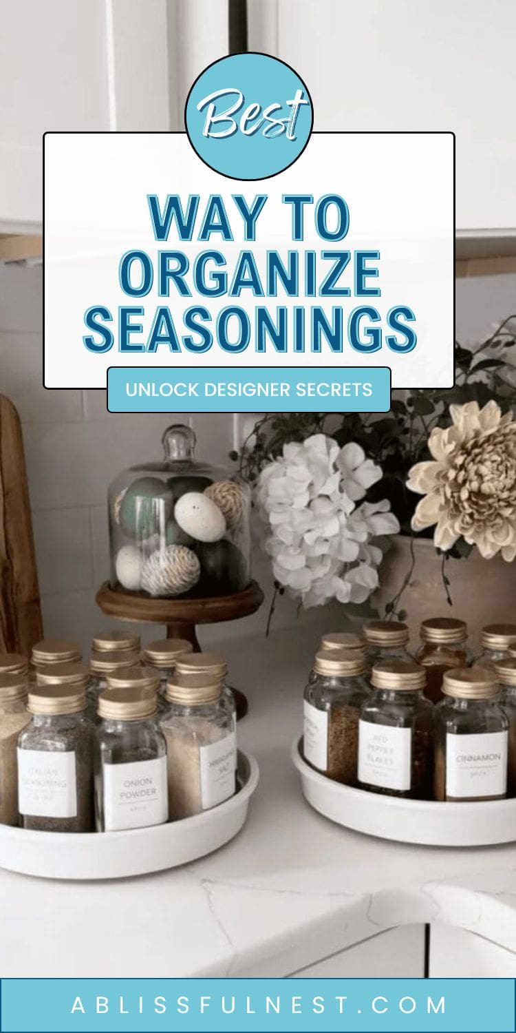 Best Way To Organize Seasonings | A Blissful Nest