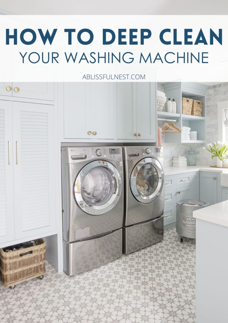 How to Deep Clean Your Washing Machine | A Blissful Nest
