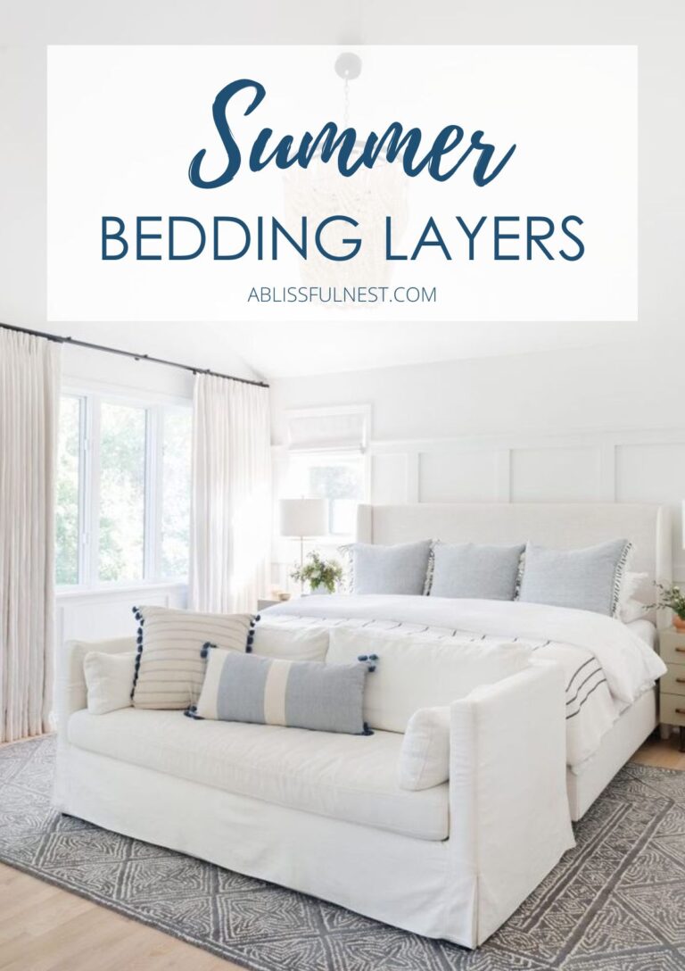Summer Bedding Layers | A Blissful Nest
