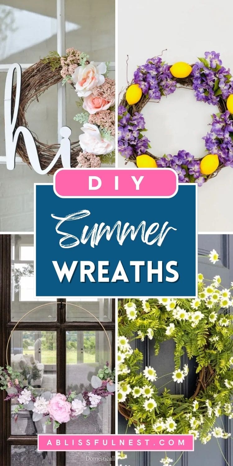 DIY Summer Wreaths | A Blissful Nest