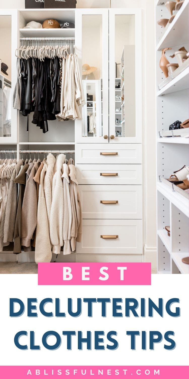 Decluttering Clothes Tips | A Blissful Nest