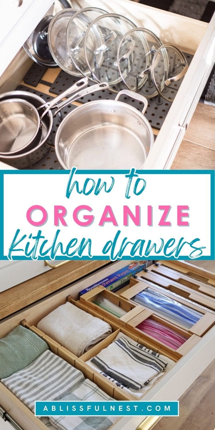 How To Organize Kitchen Drawers | A Blissful Nest