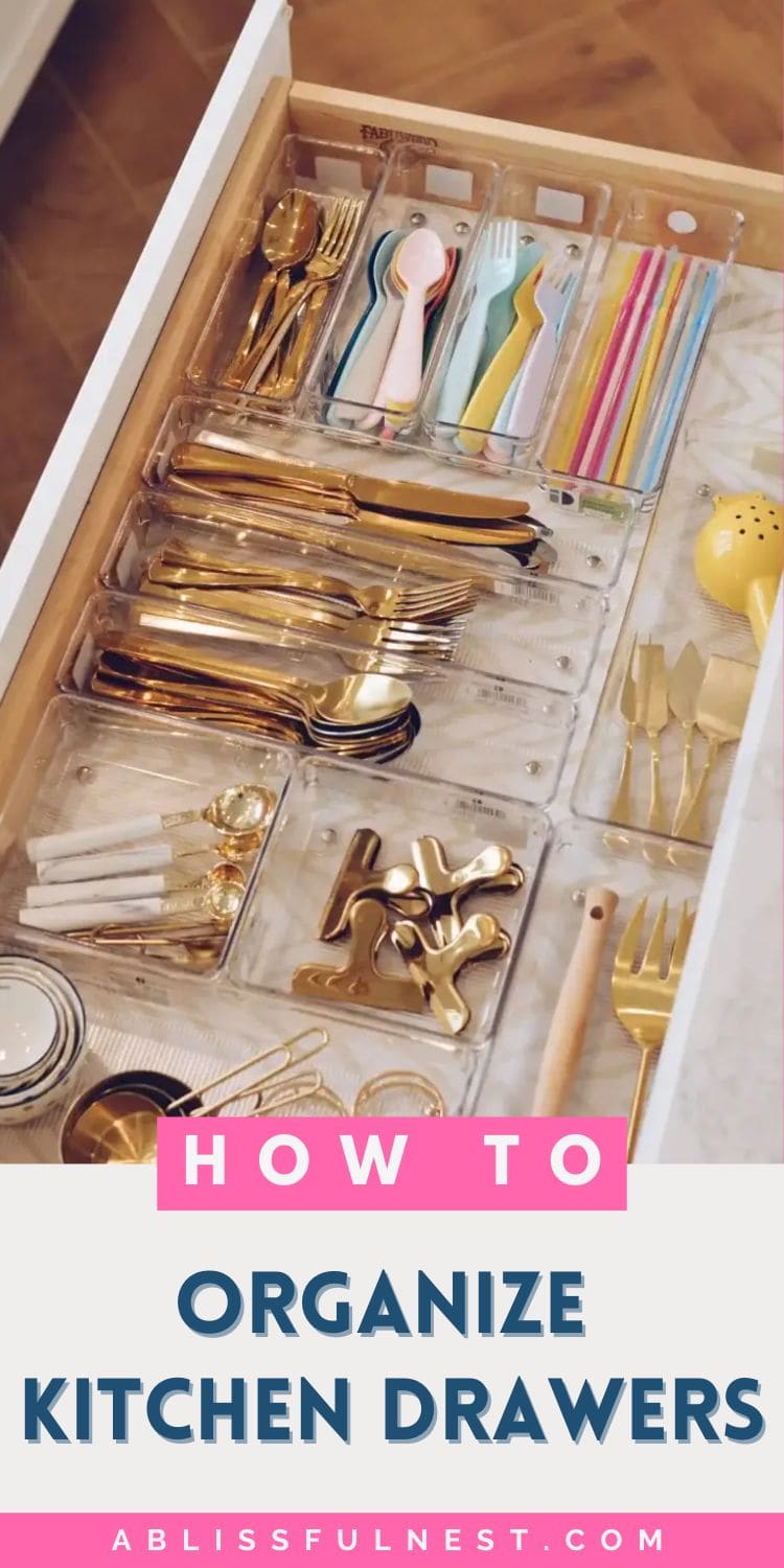 How To Organize Kitchen Drawers | A Blissful Nest