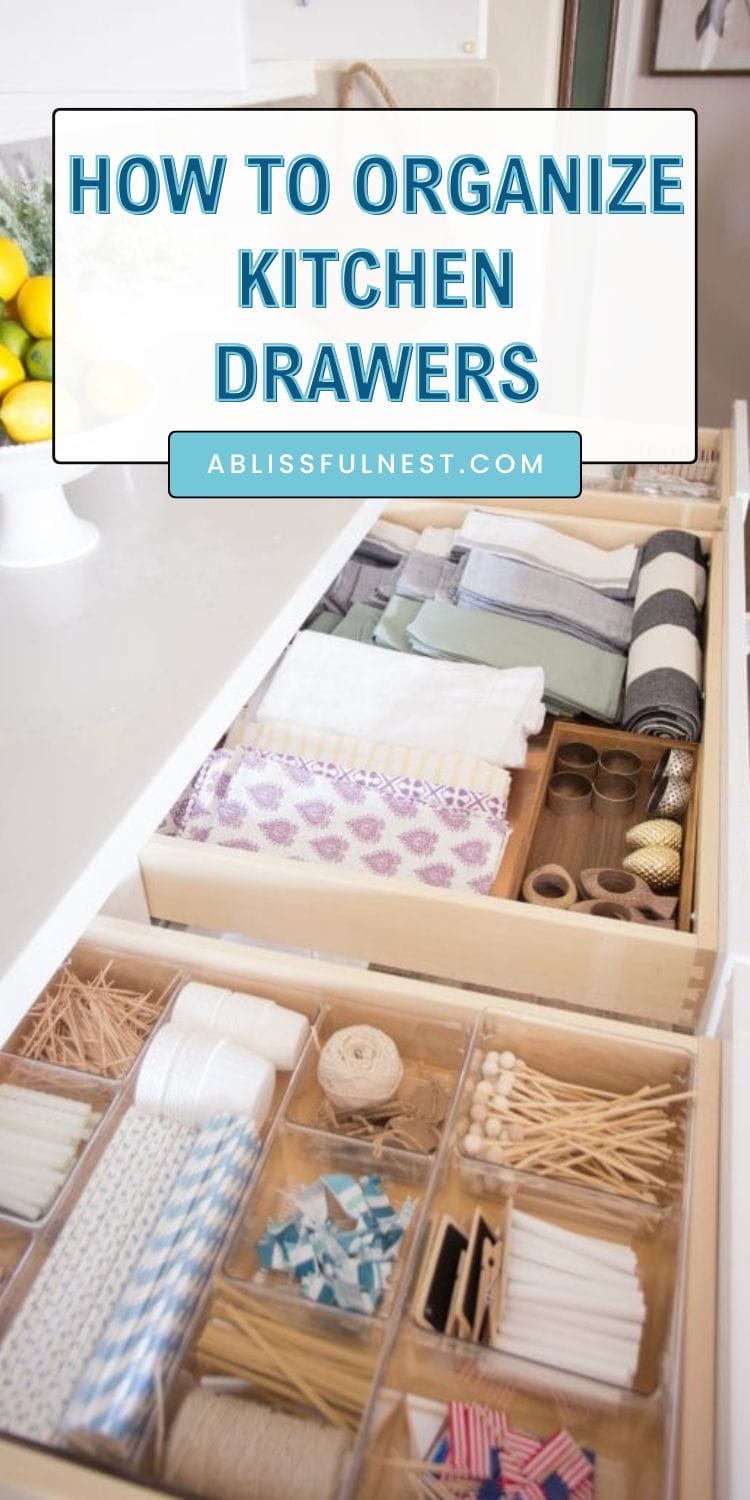 How To Organize Kitchen Drawers | A Blissful Nest