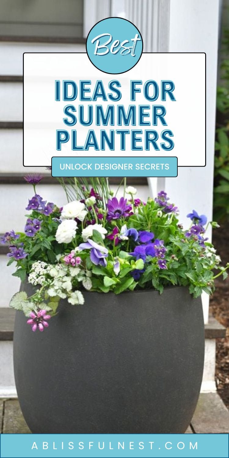 Ideas For Summer Planters | A Blissful Nest
