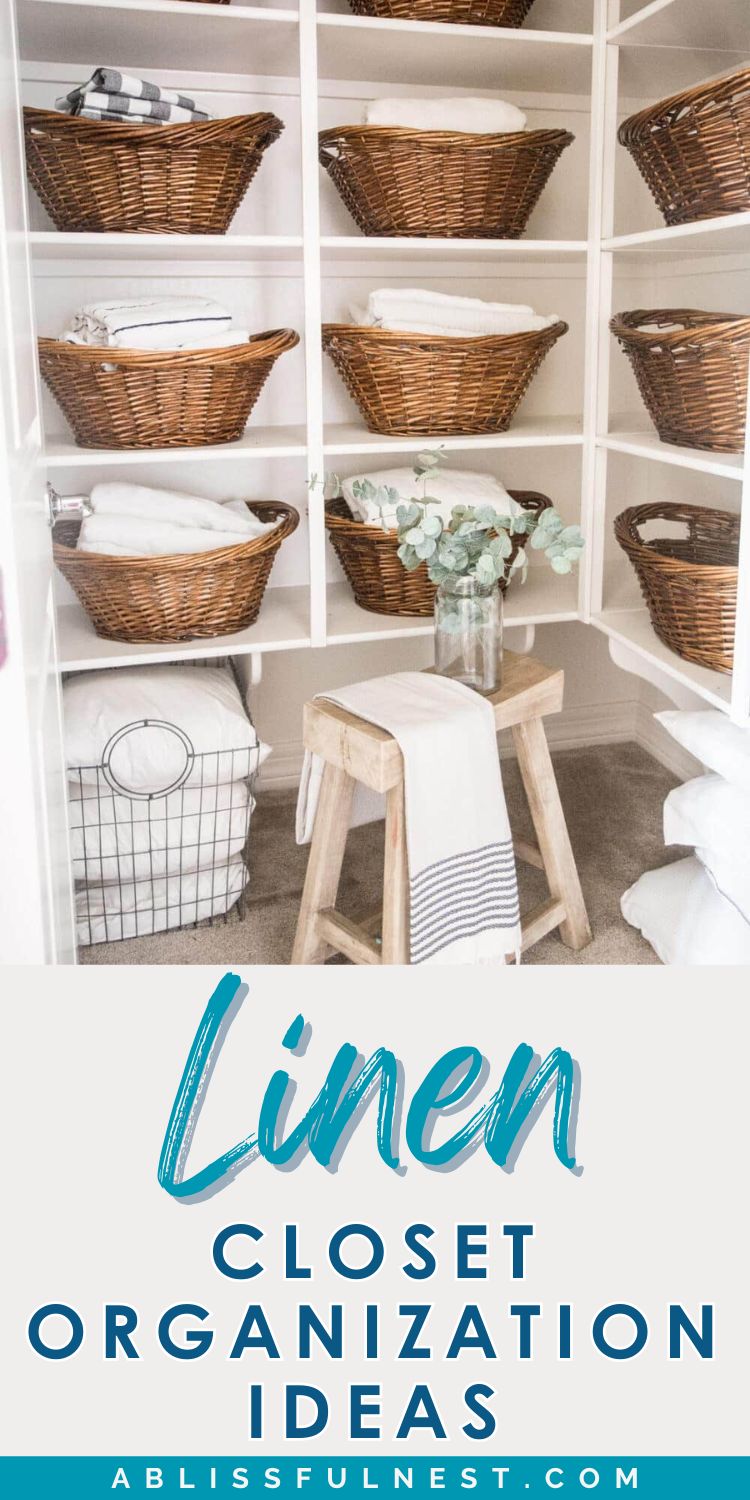 Linen Closet Organization Ideas | A Blissful Nest