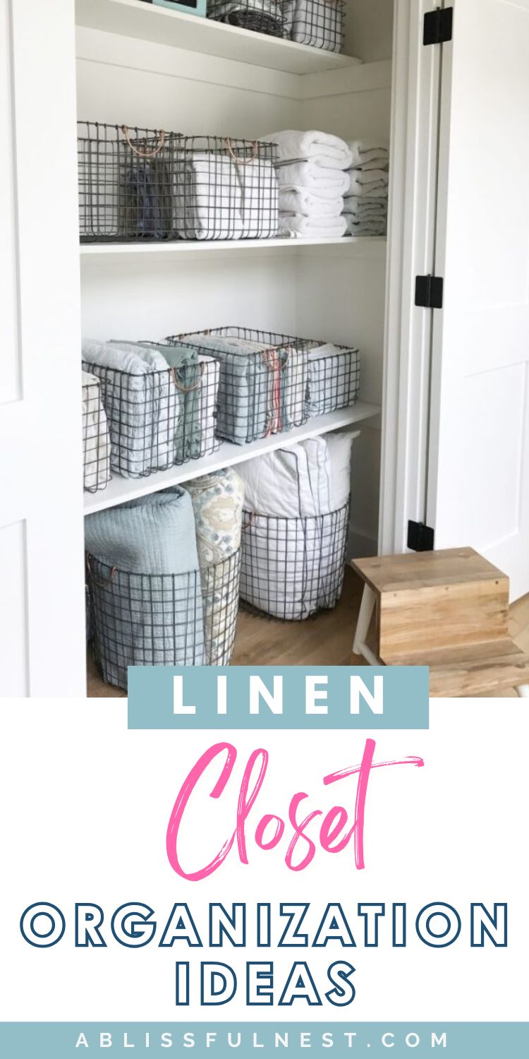 Linen Closet Organization Ideas | A Blissful Nest
