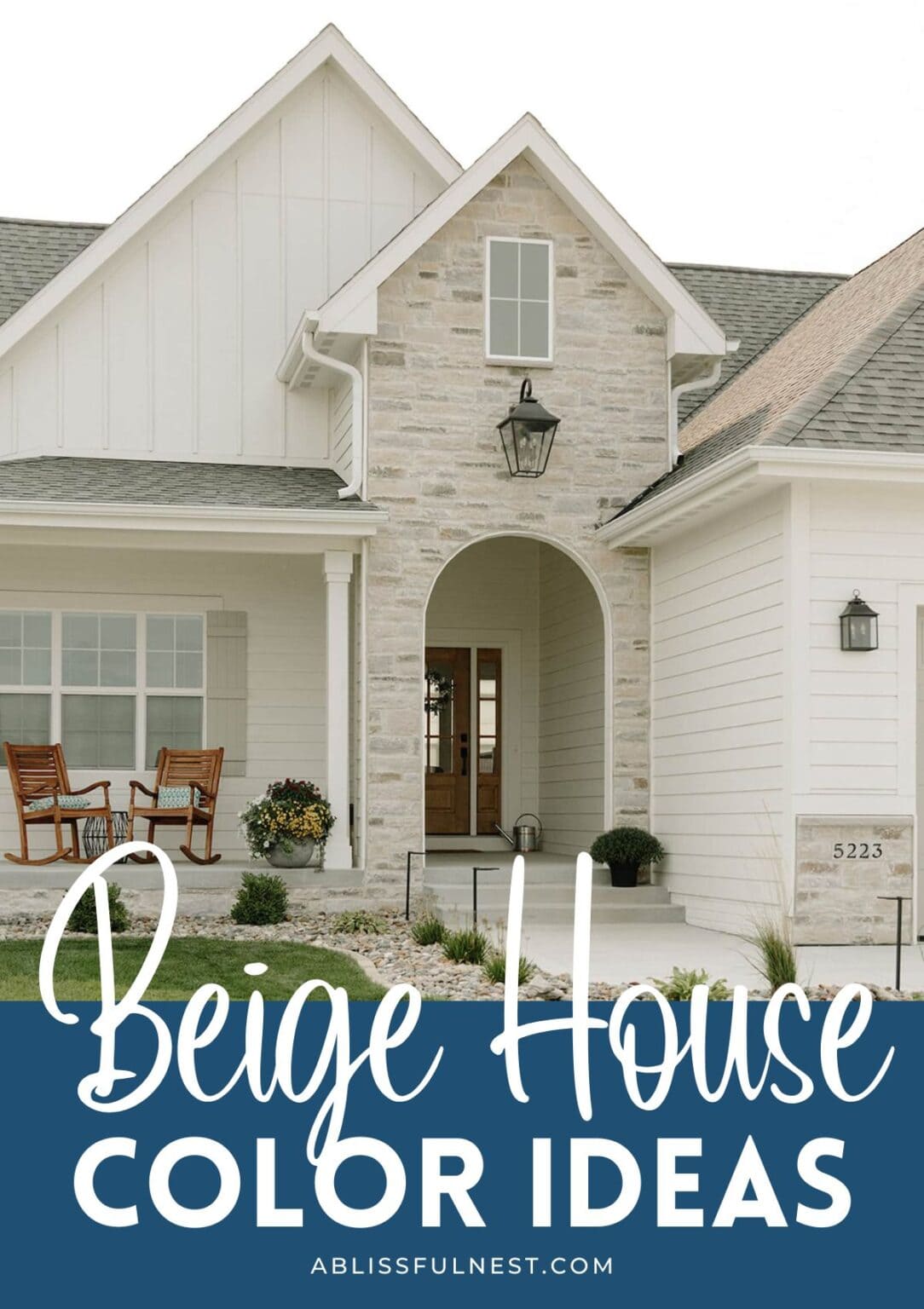 Beige House Color Ideas | A Blissful Nest