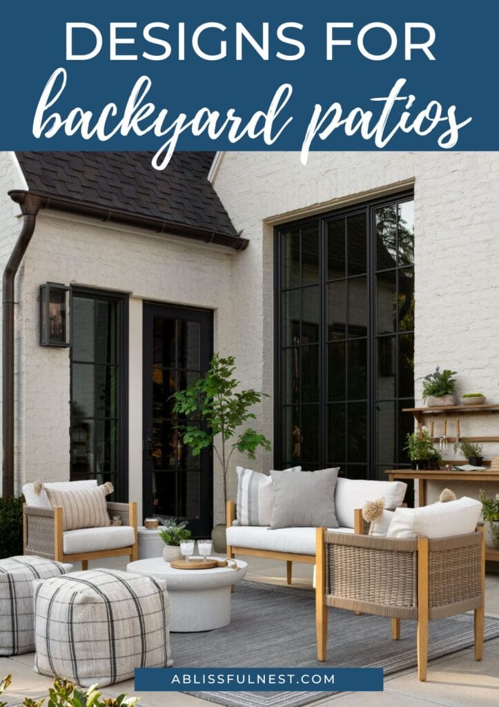 Designs For Backyard Patios | A Blissful Nest