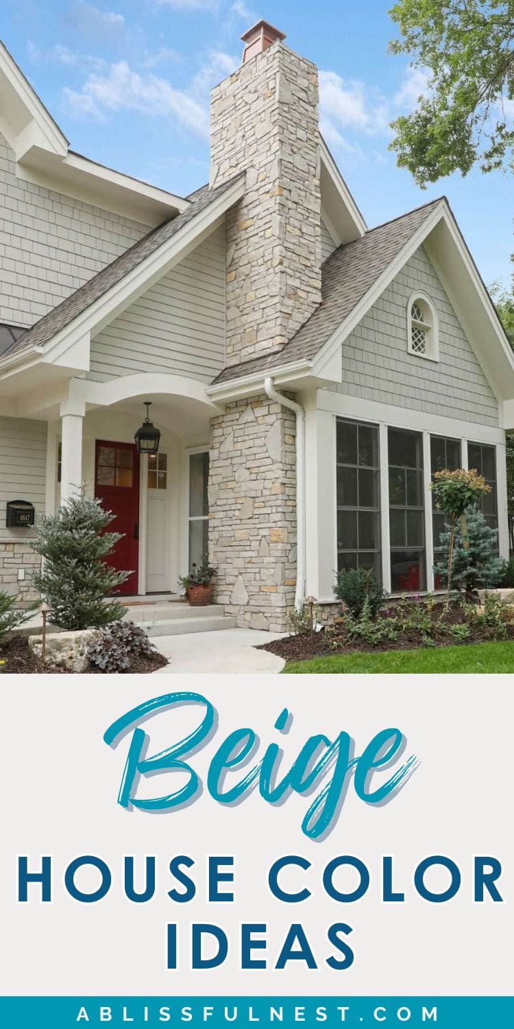 Beige House Color Ideas | A Blissful Nest