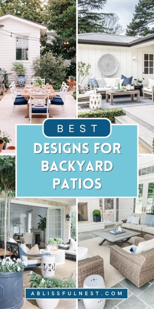 Designs For Backyard Patios | A Blissful Nest