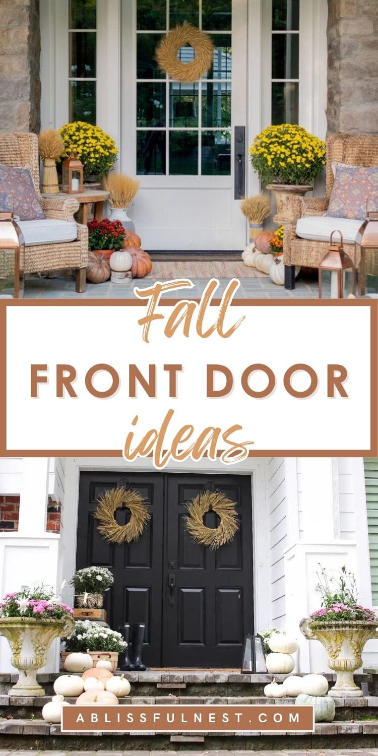 Fall Front Door Ideas | A Blissful Nest