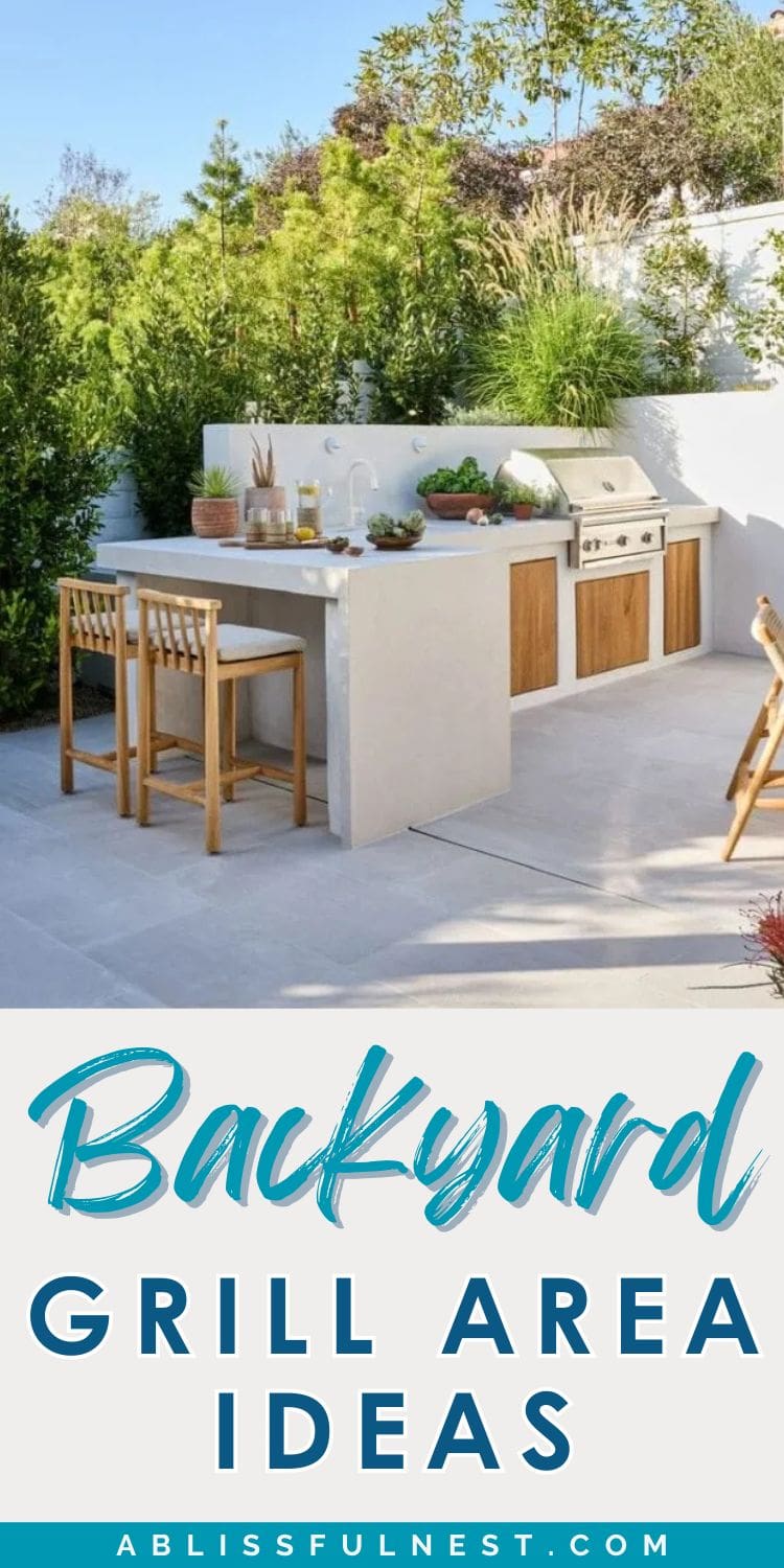 Backyard Grill Area Ideas | A Blissful Nest