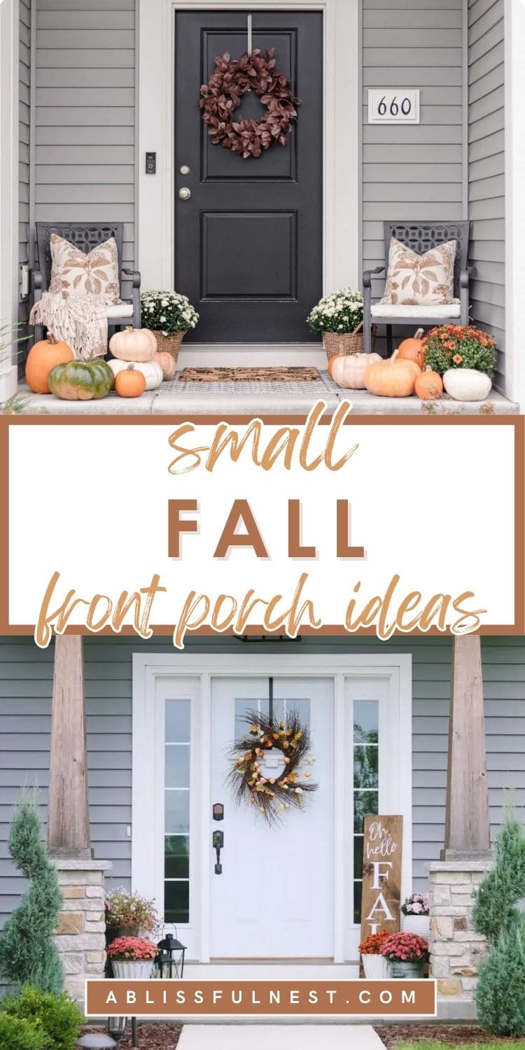 Simple Fall Front Porch Ideas | A Blissful Nest