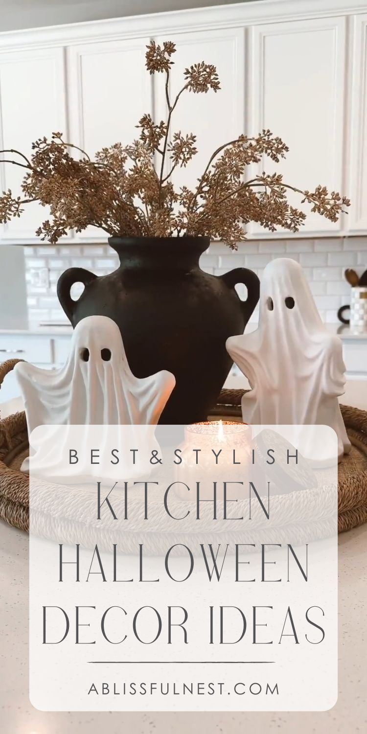 Kitchen Halloween Decor Ideas |- A Blissful Nest