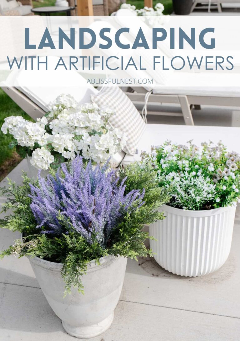 Landscaping With Artificial Flowers | A Blissful Nest