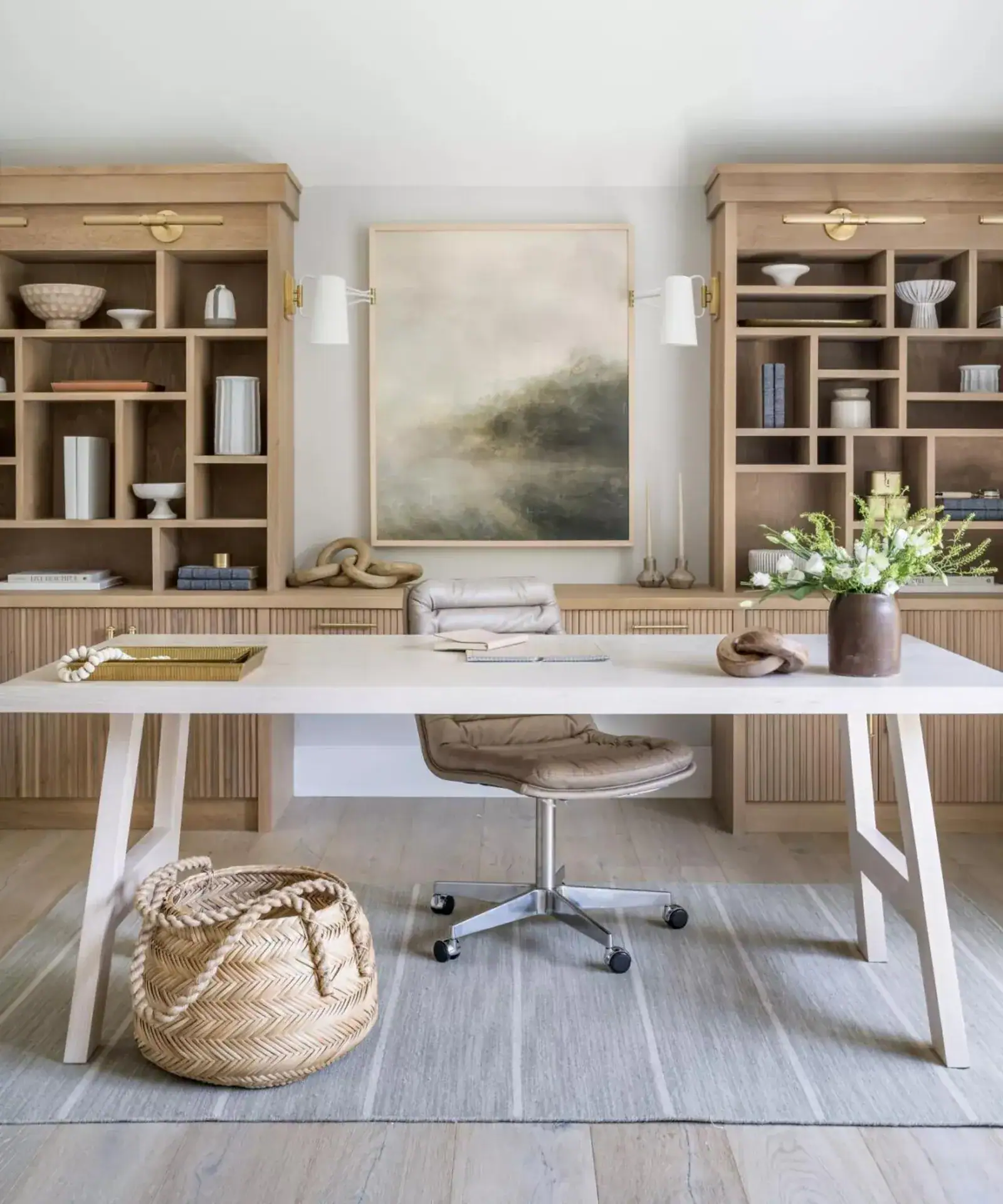 Modern Farmhouse Office Decor Ideas | A Blissful Nest