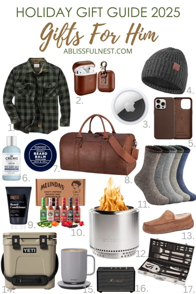 Holiday Gift Guide 2025: Gifts For Him | A Blissful Nest