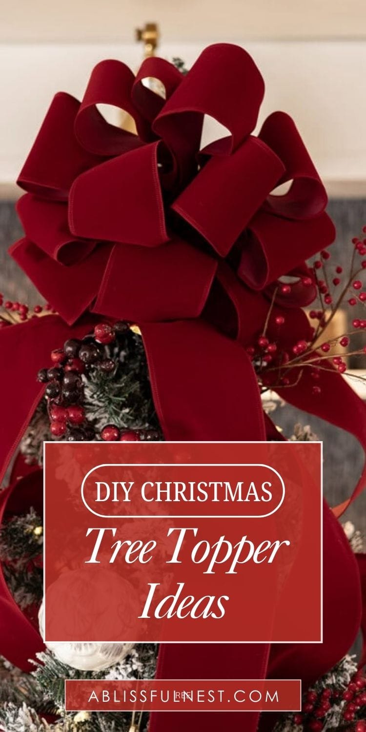DIY Christmas Tree Topper Ideas | A Blissful Nest