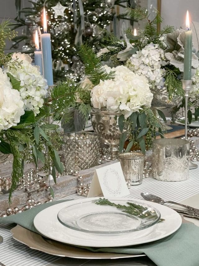 Simple Winter Table Decorations Story - A Blissful Nest