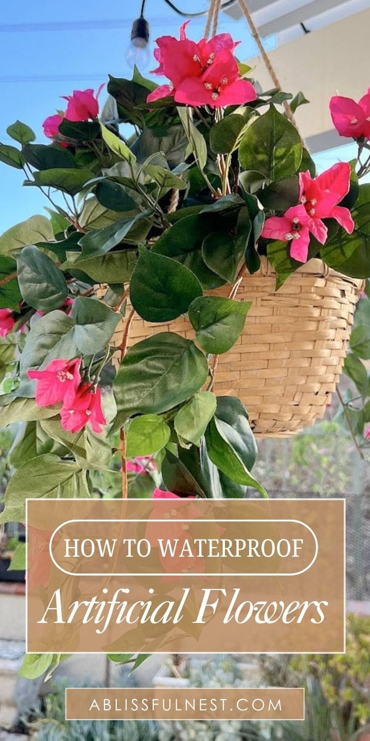 How To Waterproof Artificial Flowers | A Blissful Nest