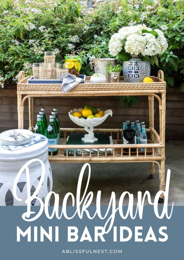 Backyard Mini Bar Ideas | A Blissful Nest