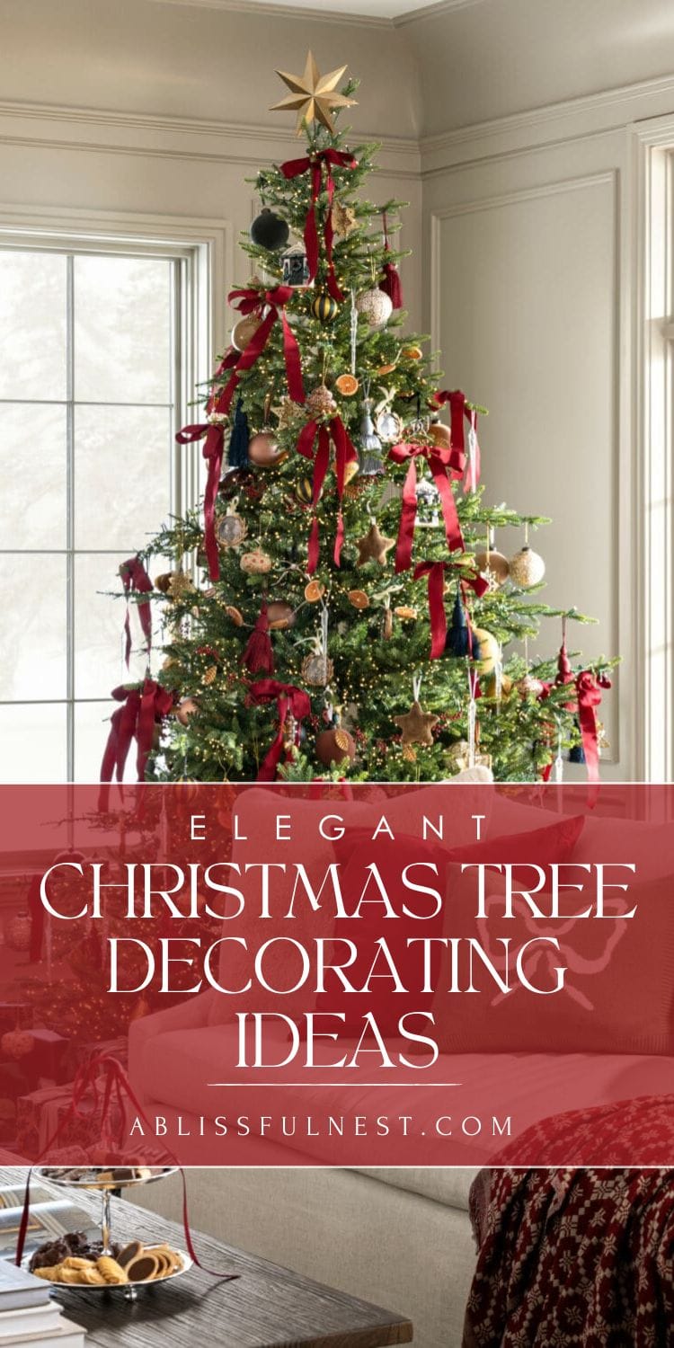 Elegant Christmas Tree Decorating Ideas | A Blissful Nest