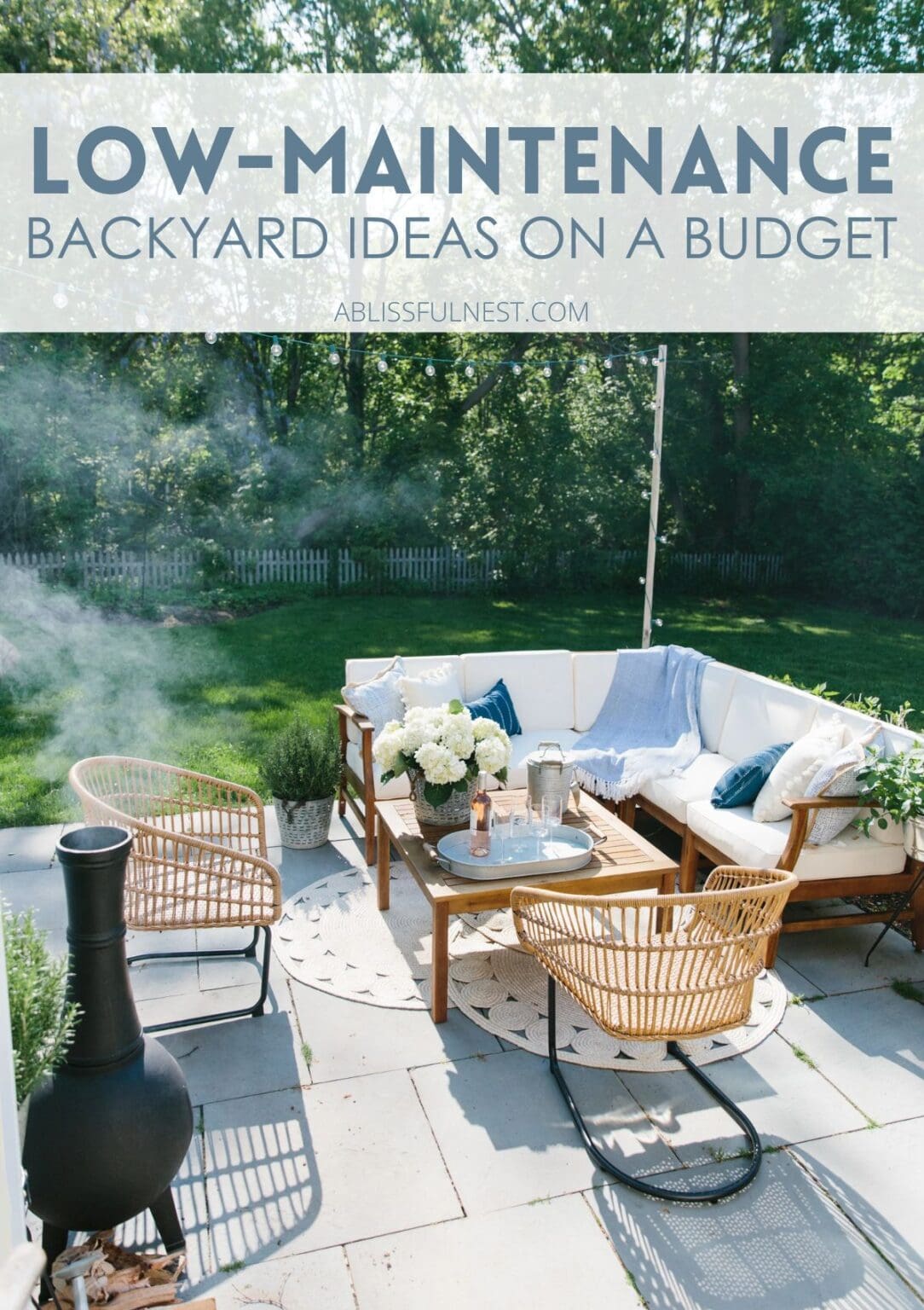 Low-Maintenance Backyard Ideas On A Budget | A Blissful Nest