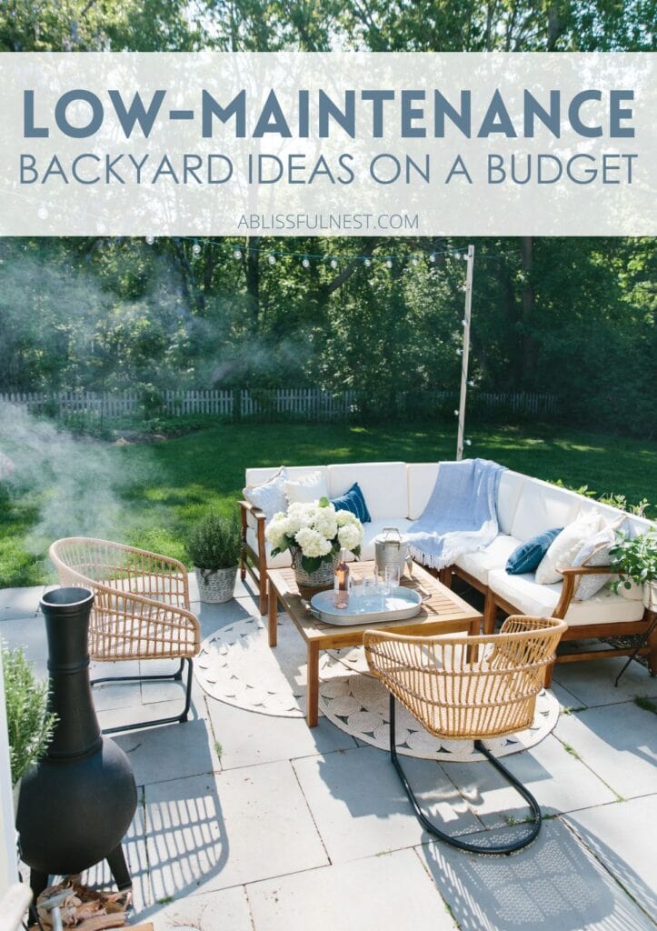 Low-Maintenance Backyard Ideas On A Budget | A Blissful Nest