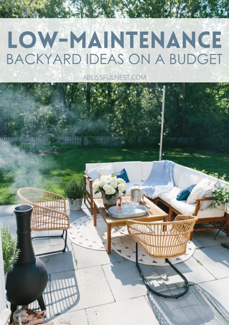 Low-Maintenance Backyard Ideas On A Budget | A Blissful Nest