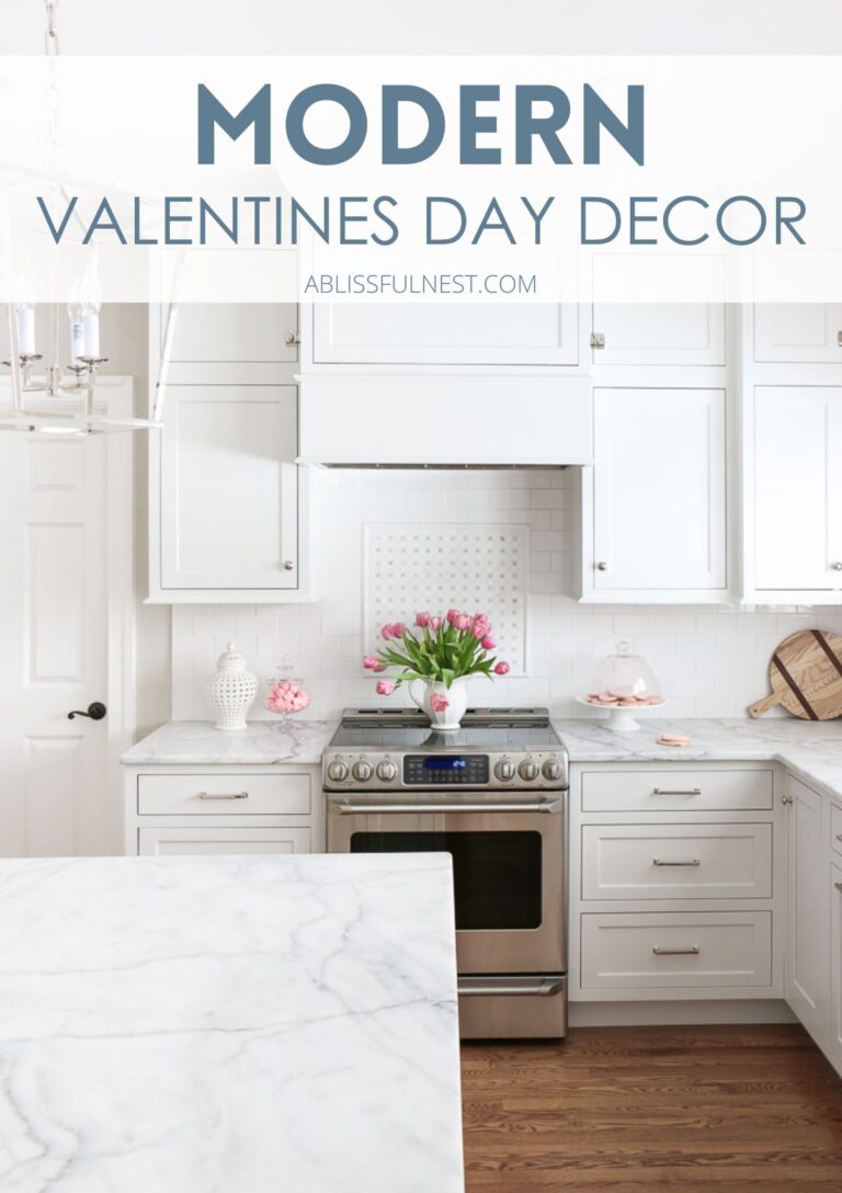 Modern Valentines Day Decor | A Blissful Nest