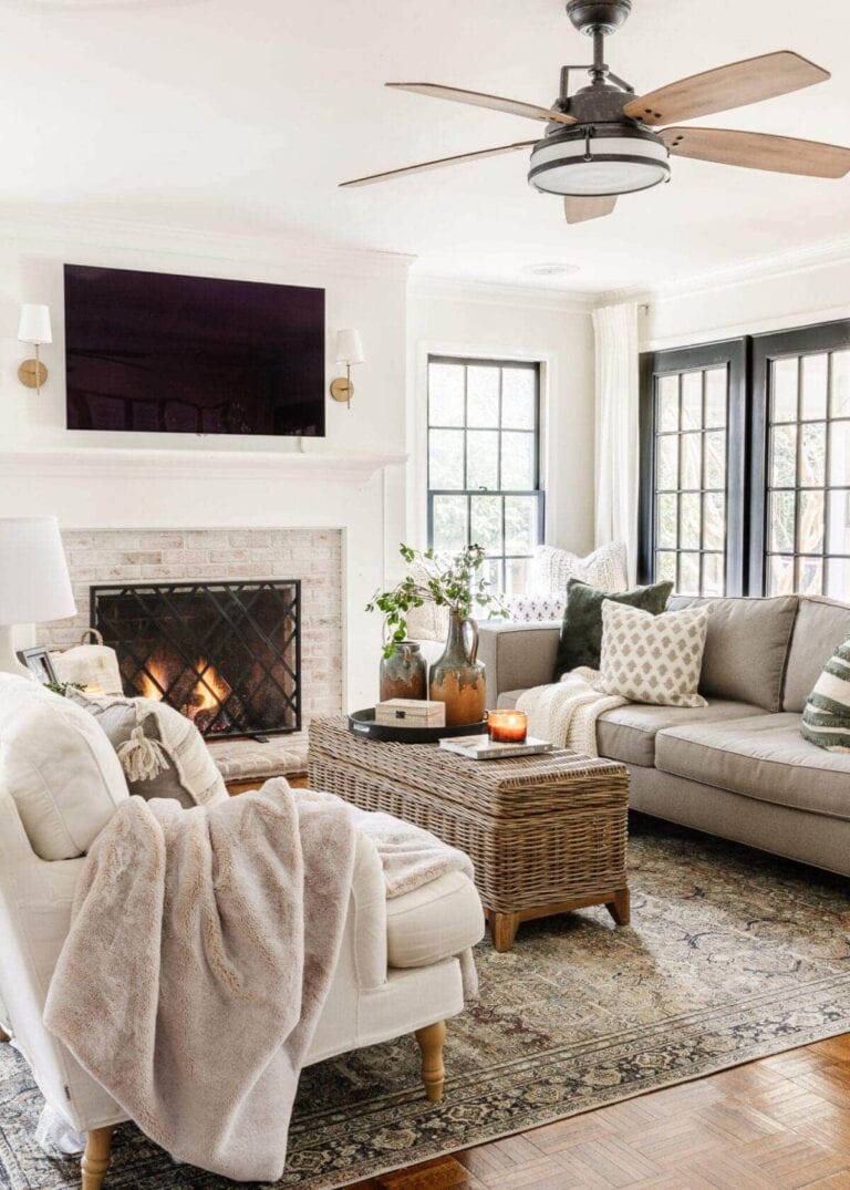 Winter Living Room Ideas | A Blissful Nest