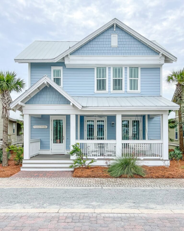 Coastal House Exterior Paint Colors | A Blissful Nest